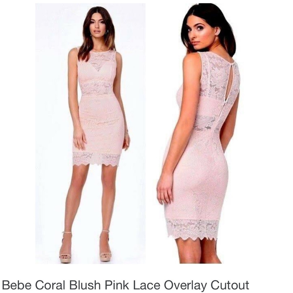 Bebe Blush Pink Cocktail Dress - Gem